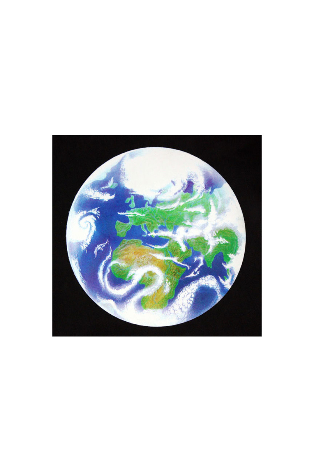 Vintage Planet Earth Window Sticker
