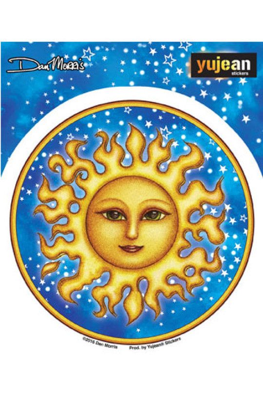 Starry Sun Window Sticker