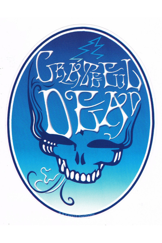 Grateful Dead Blue Smoke Stealie Sticker 6