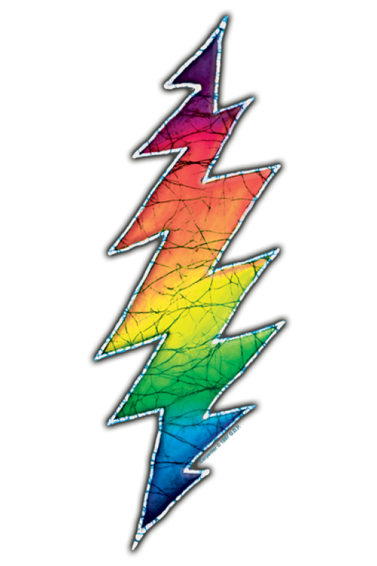 Grateful Dead Rainbow Bolt Sticker 5