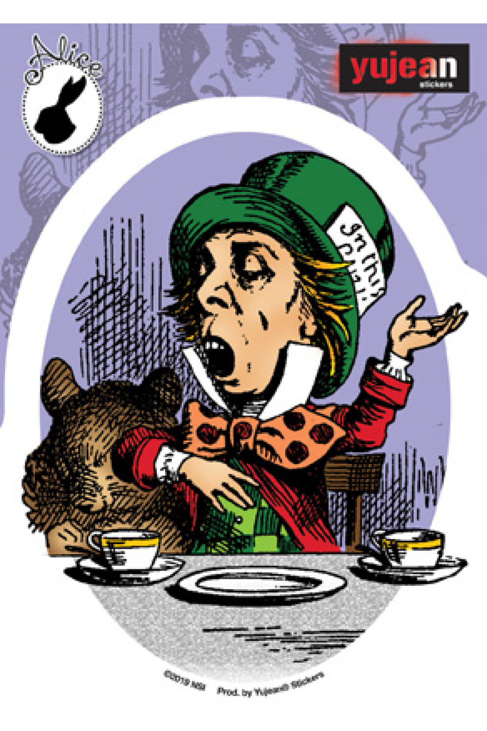 Alice in Wonderland Mad Hatter Sticker | Accessory