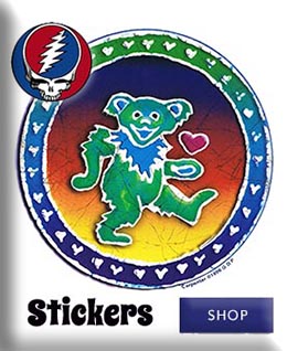 Grateful Dead Tapestries, Bandannas, Clothing, Stickers, and More
